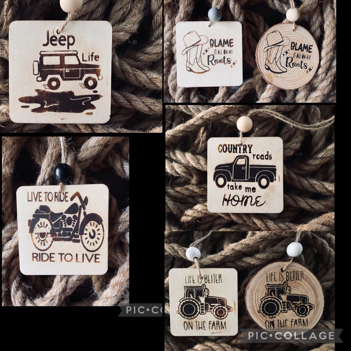 Wooden Car Fresheners| Car Freshie|car Freshener|trendy| Rustic ...