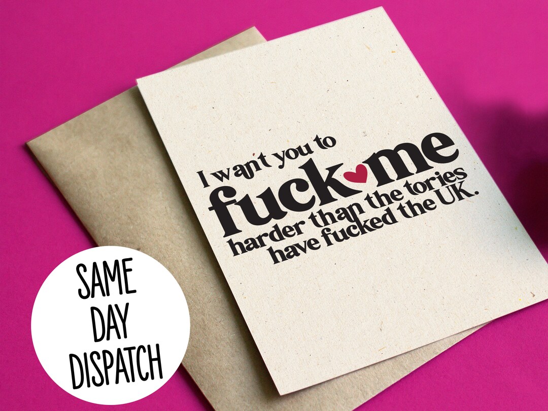 Funny Rude Anniversary Card: Explicit Political Humor - Etsy UK
