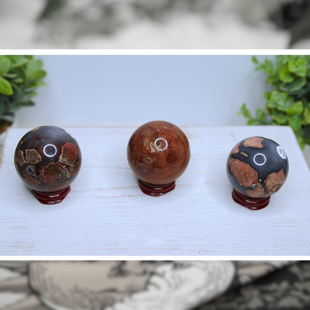Large Football Agate Sphere Crystal Carving - Etsy