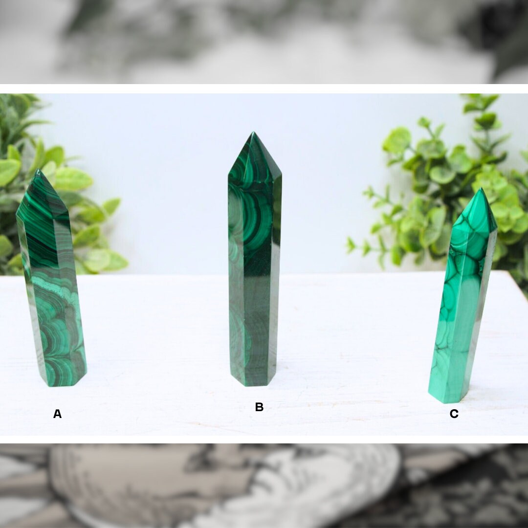 Green Malachite Towers Crystal Carving | High Quality | US Seller - Etsy