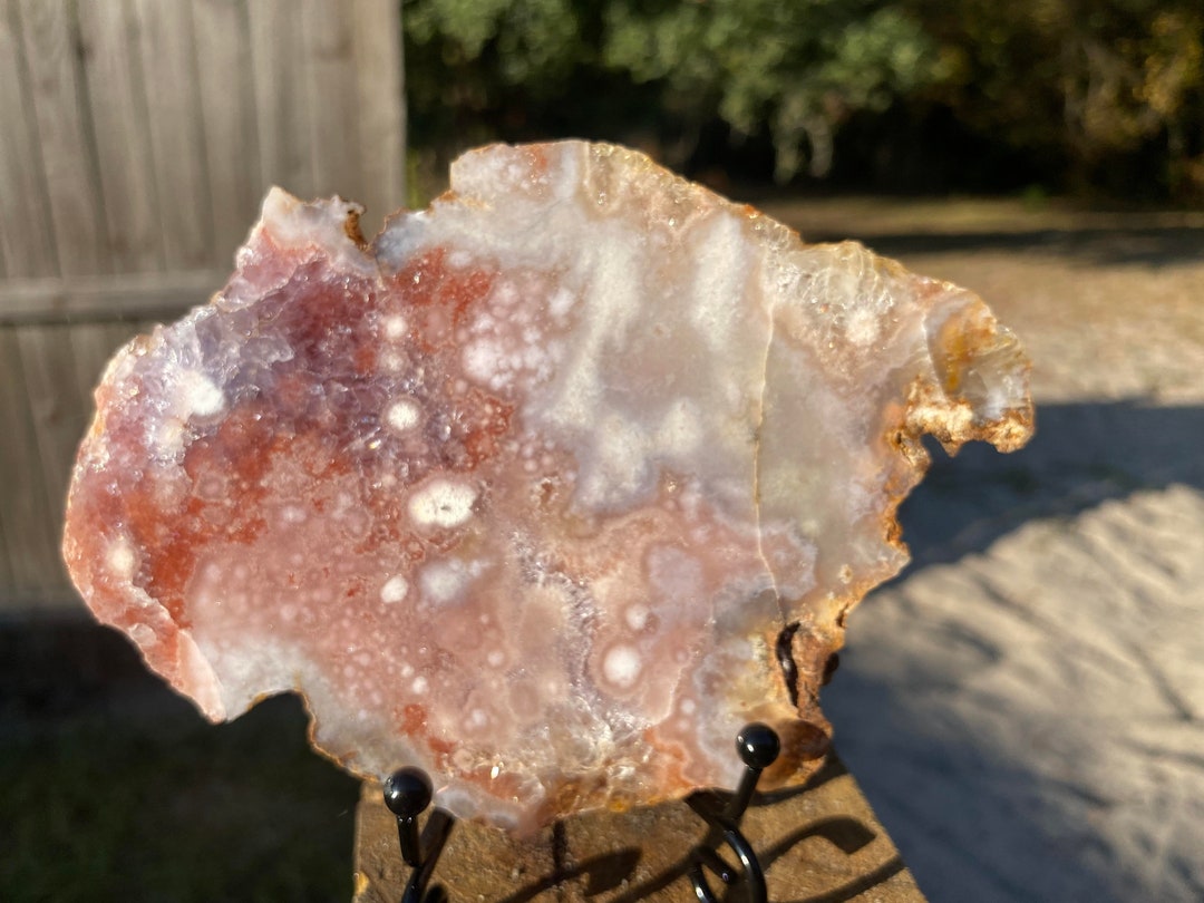 Pink Amethyst Cluster Slab With Stand | High Quality | US Seller - Etsy