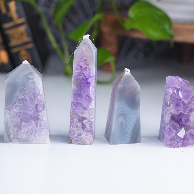Banded Agate Amethyst - Etsy