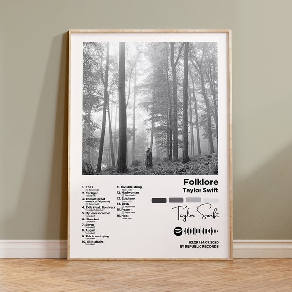 Folklore Album Cover Poster - Etsy
