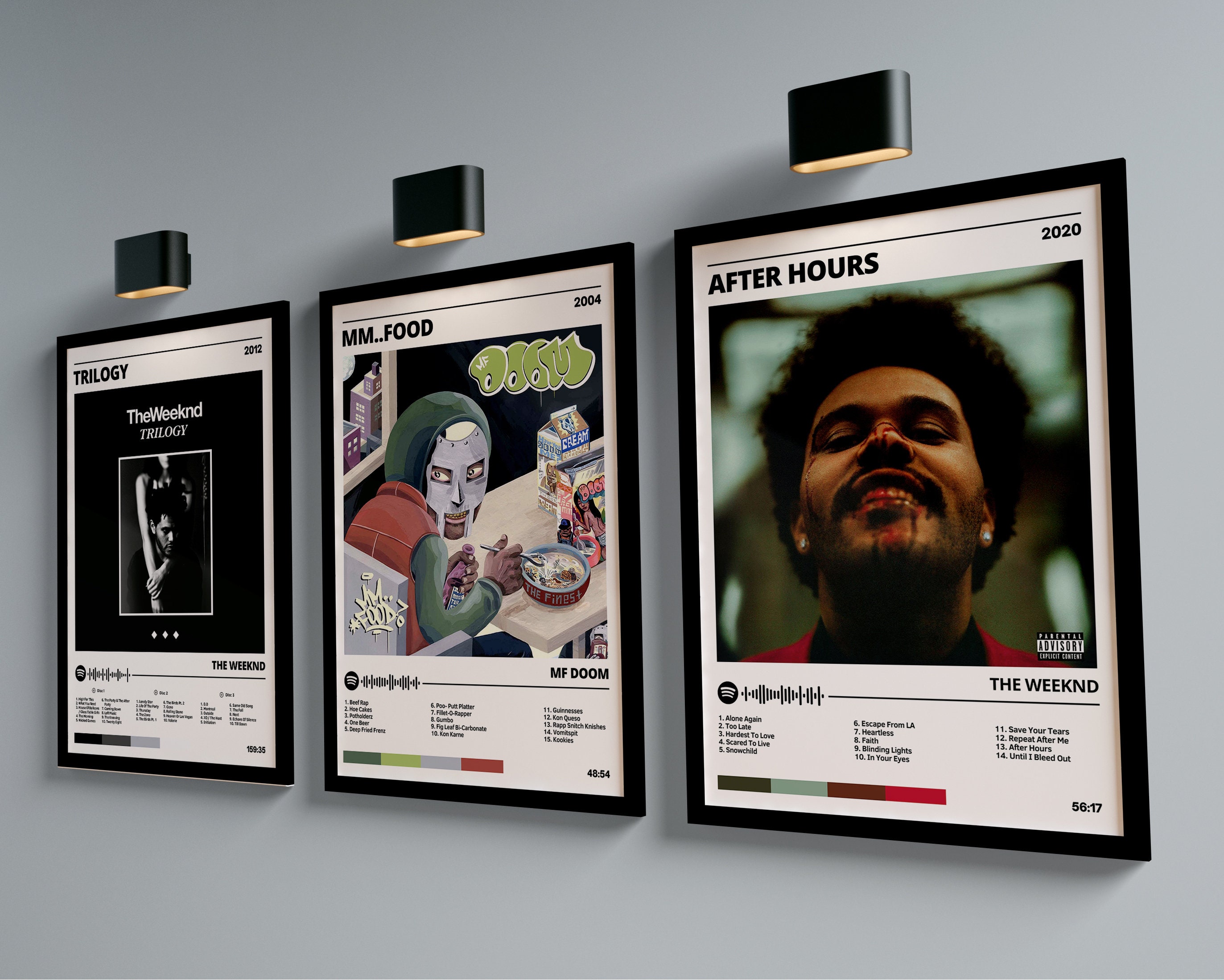 Weeknds Poster | After Hours Album Cover | Retro Music Premium Matte ...