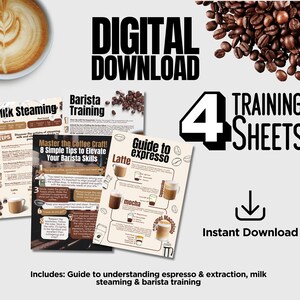 Barista Guide Training Coffee Shop Business Employee Coffee & Beverage ...