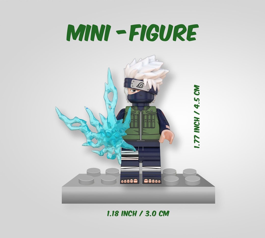 Minifigure Kakashi With Trading Card Ninja Collectable Anime-inspired ...