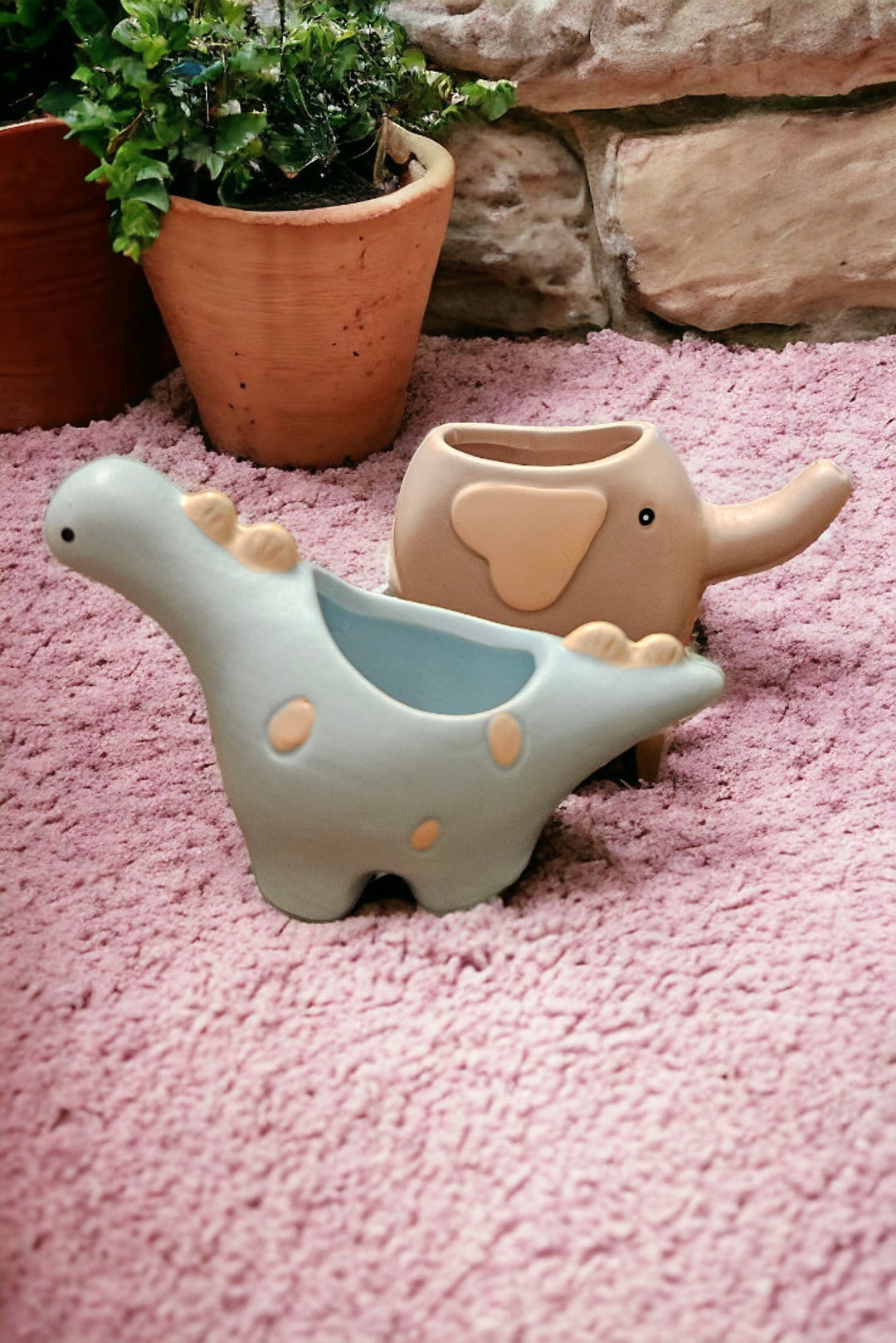 Bonsai Tree Animal Shaped Ceramic Planter for Garden Decor Gift Plant ...