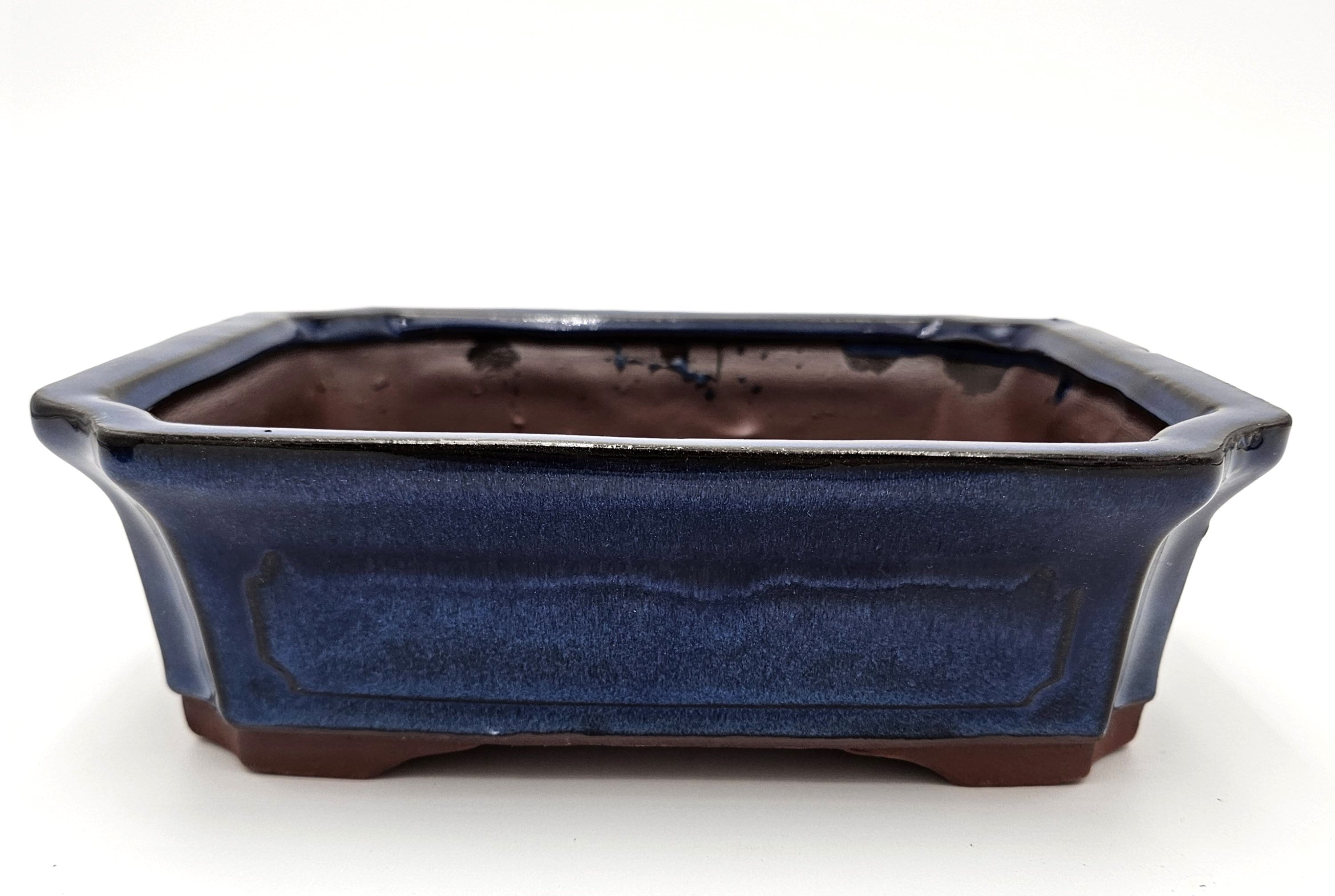 Black Oval Ceramic Pot for Indoor Tree Pot Med Glossy Ceramic Pot for ...