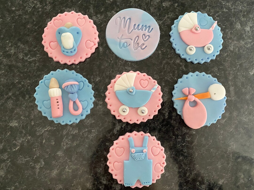 Mum to Be Baby Shower Cupcake Toppers - Etsy