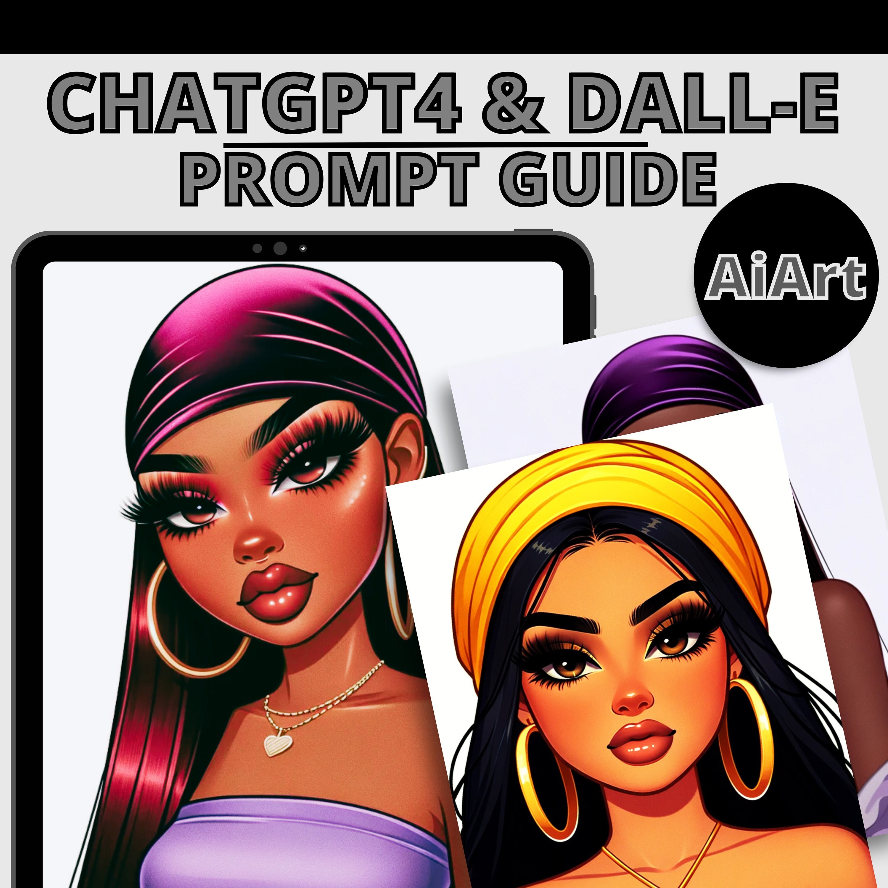 Stylish Baddie Collection AI Art Prompt - Etsy