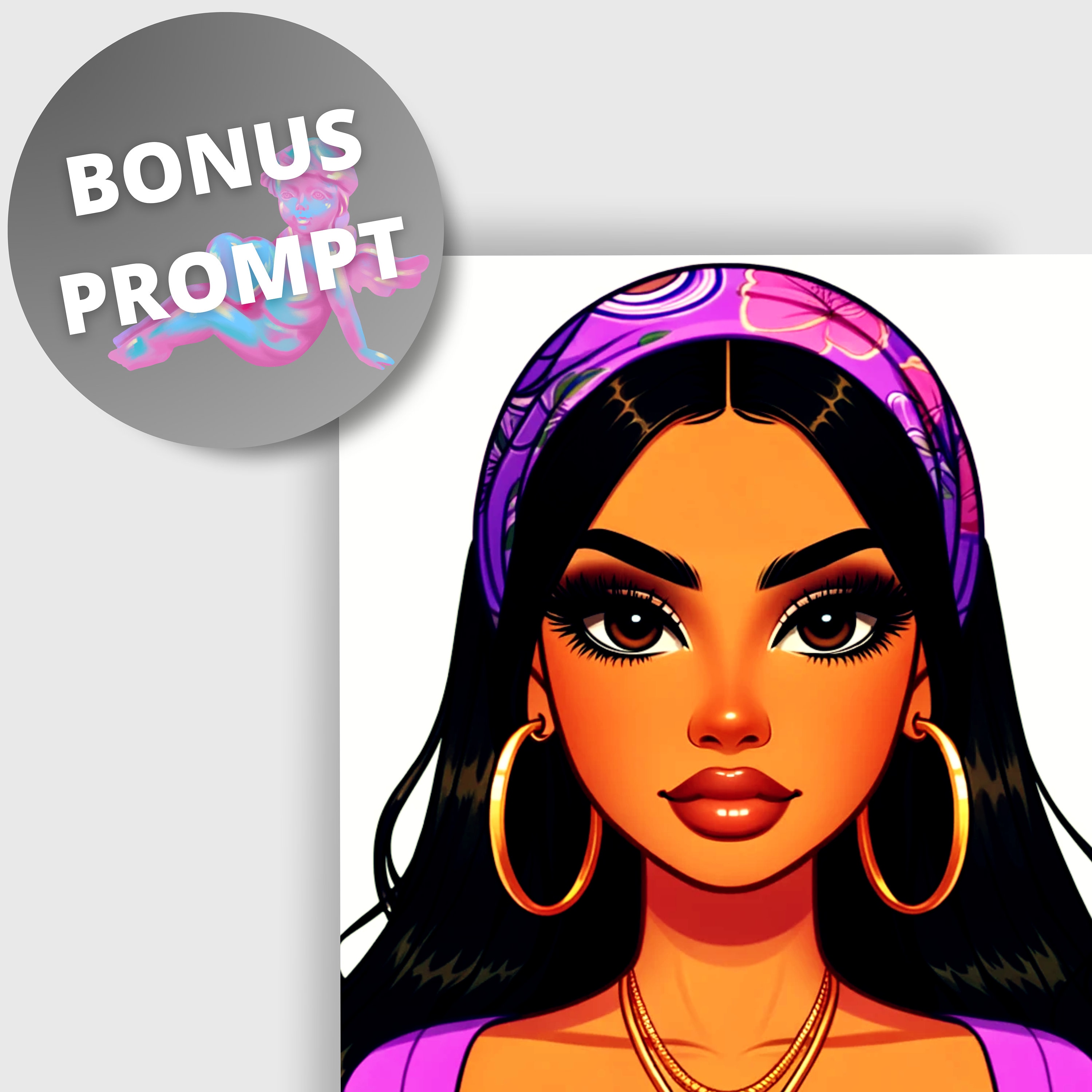 Stylish Baddie Collection AI Art Prompt - Etsy