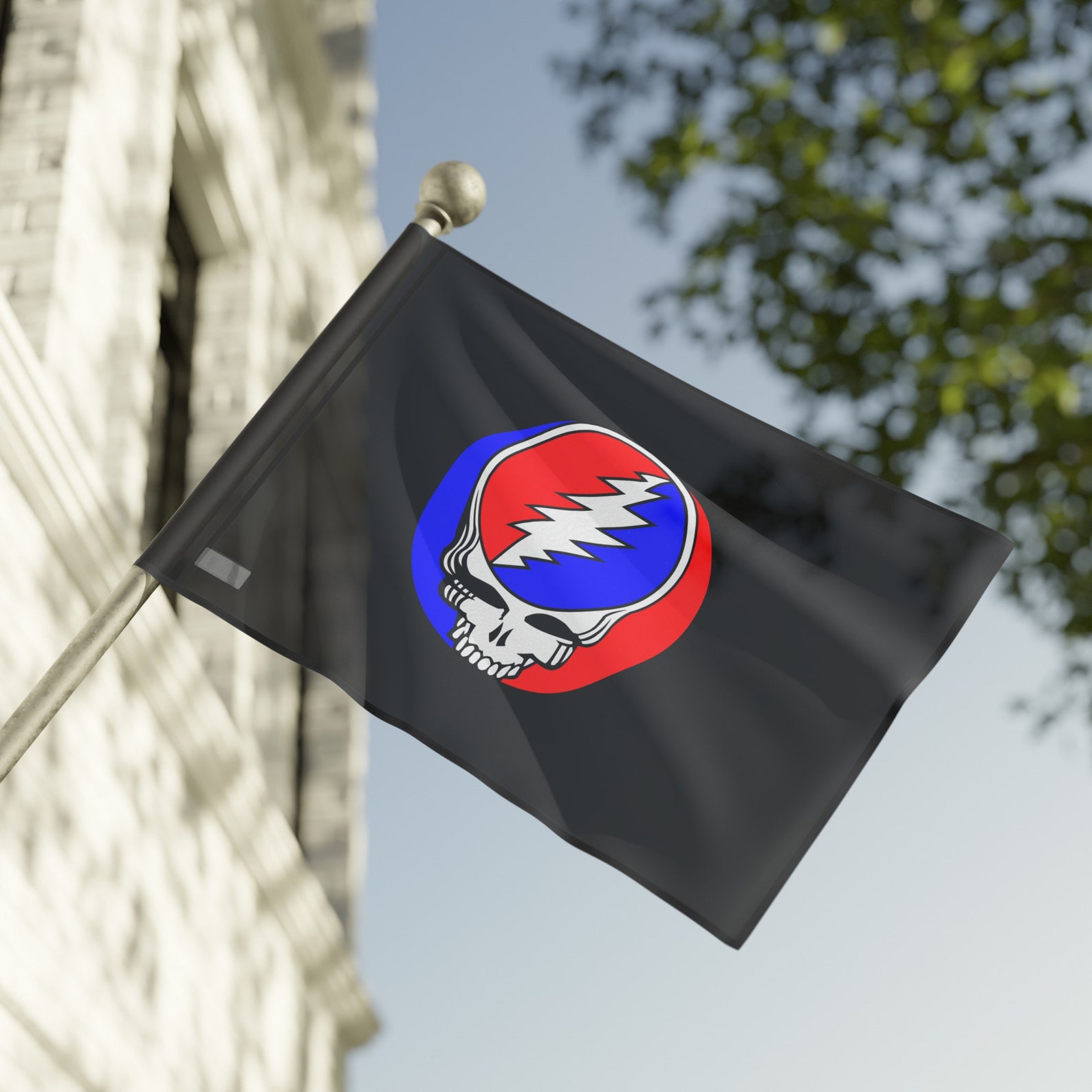 Stealie Flag: Grateful Dead Inspired Home Decor - Etsy
