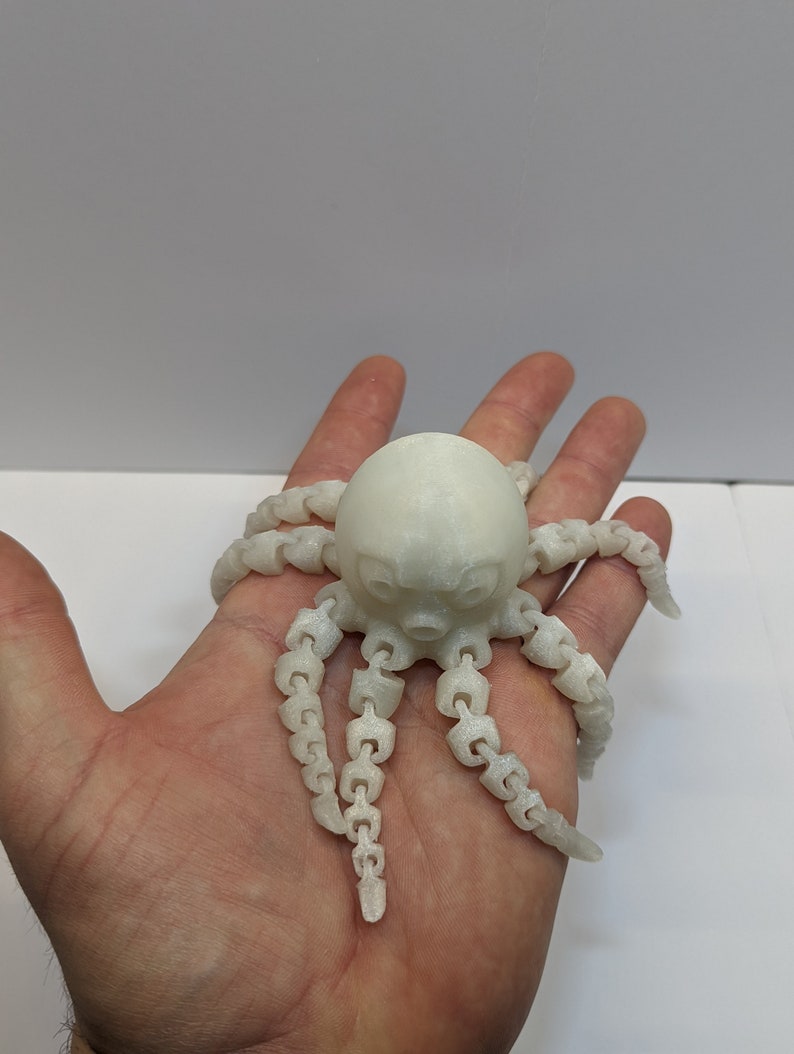 Glowing Articulating Octopus Fidget Toy - Etsy