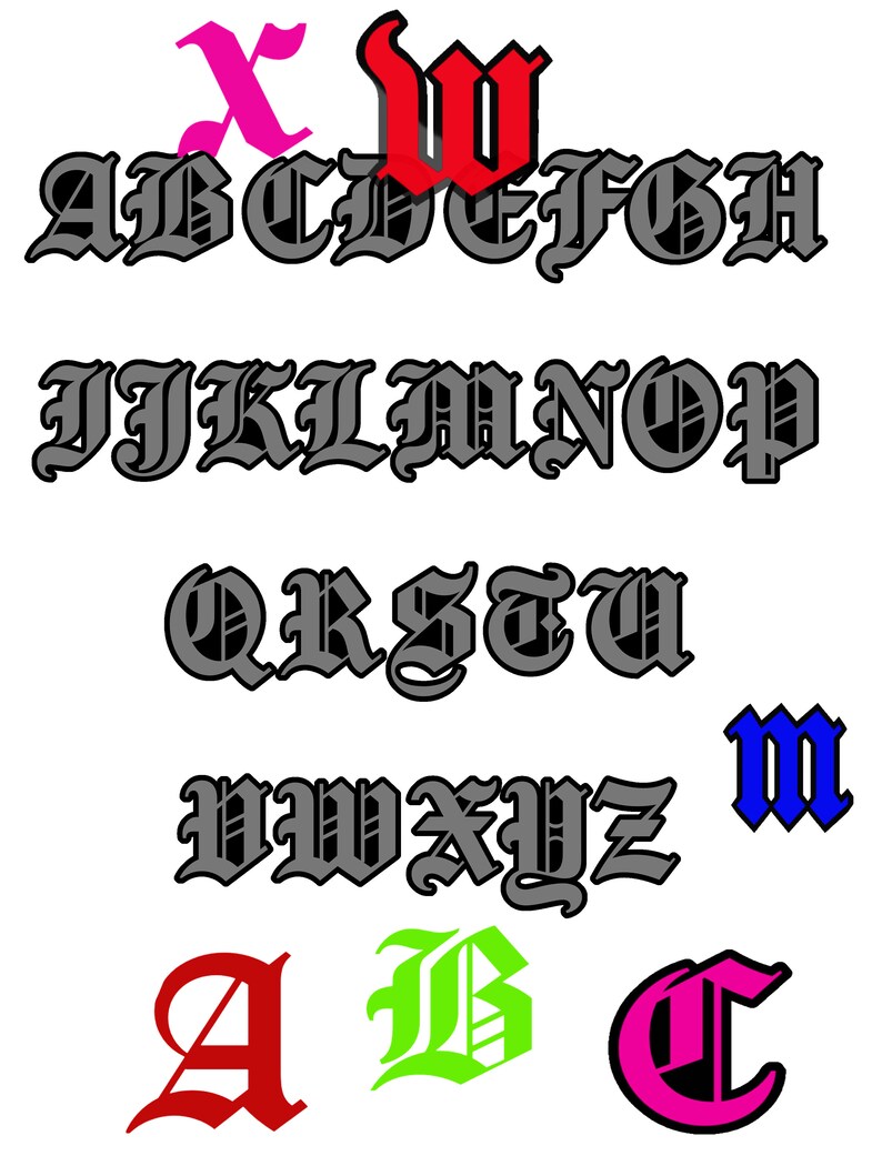 Ye Olde Lettering Kit - Etsy