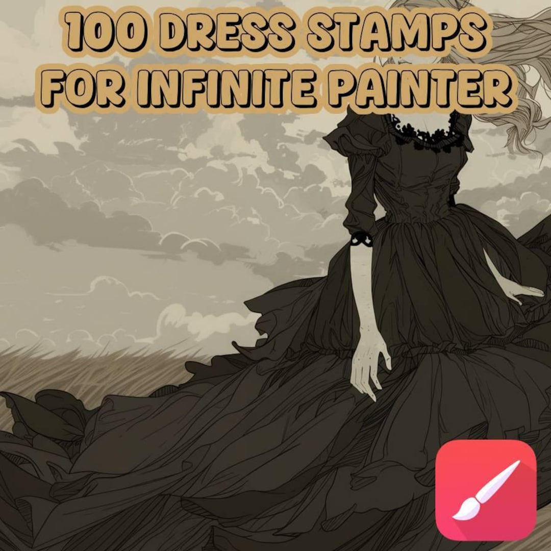 100 Pretty Dress Brushes for Infinite Painter - Etsy