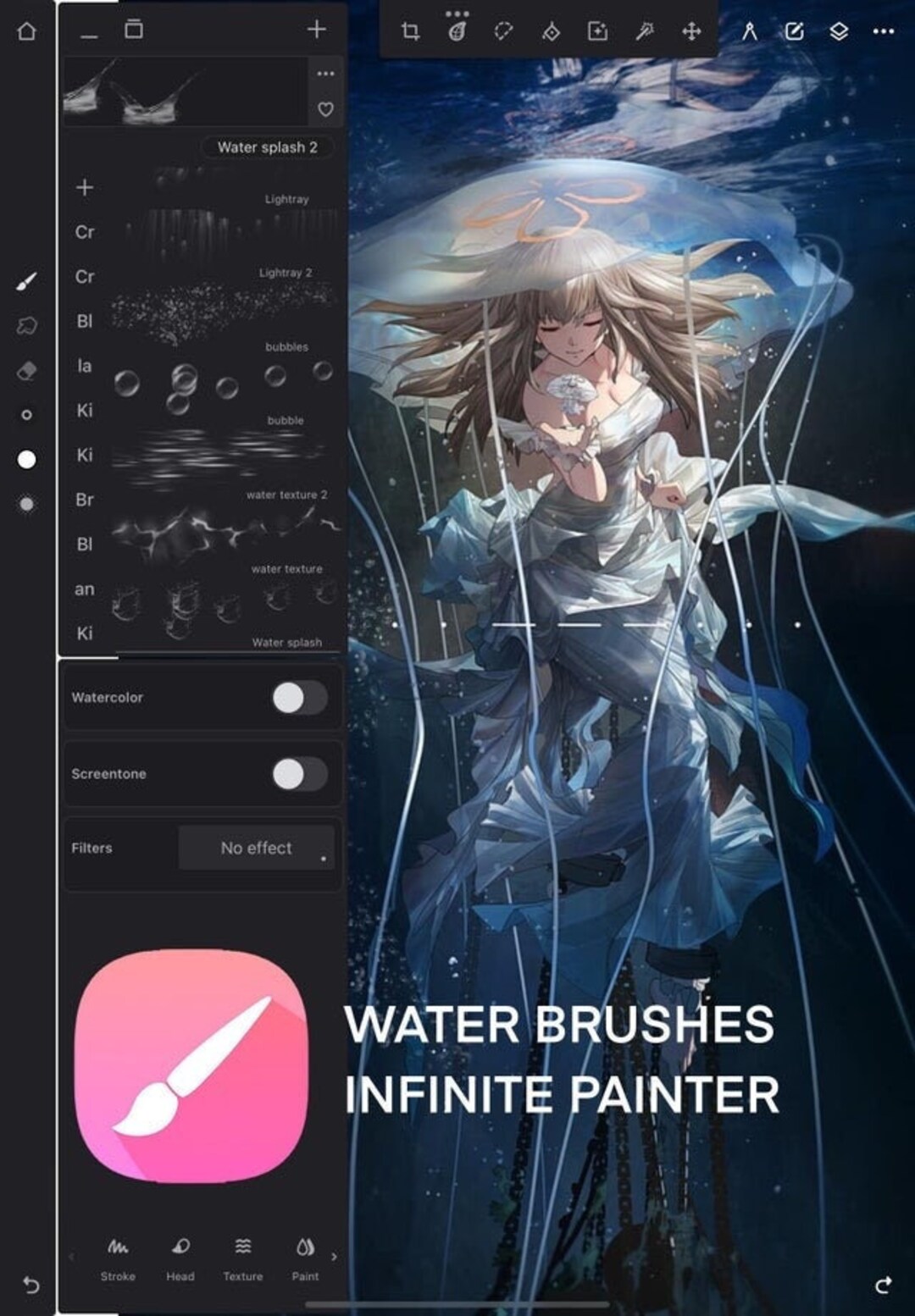 33 Water Brushes for Infinite Painter - Etsy