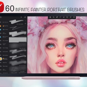 80 Portrait Brushes for Infinite Painter - Etsy