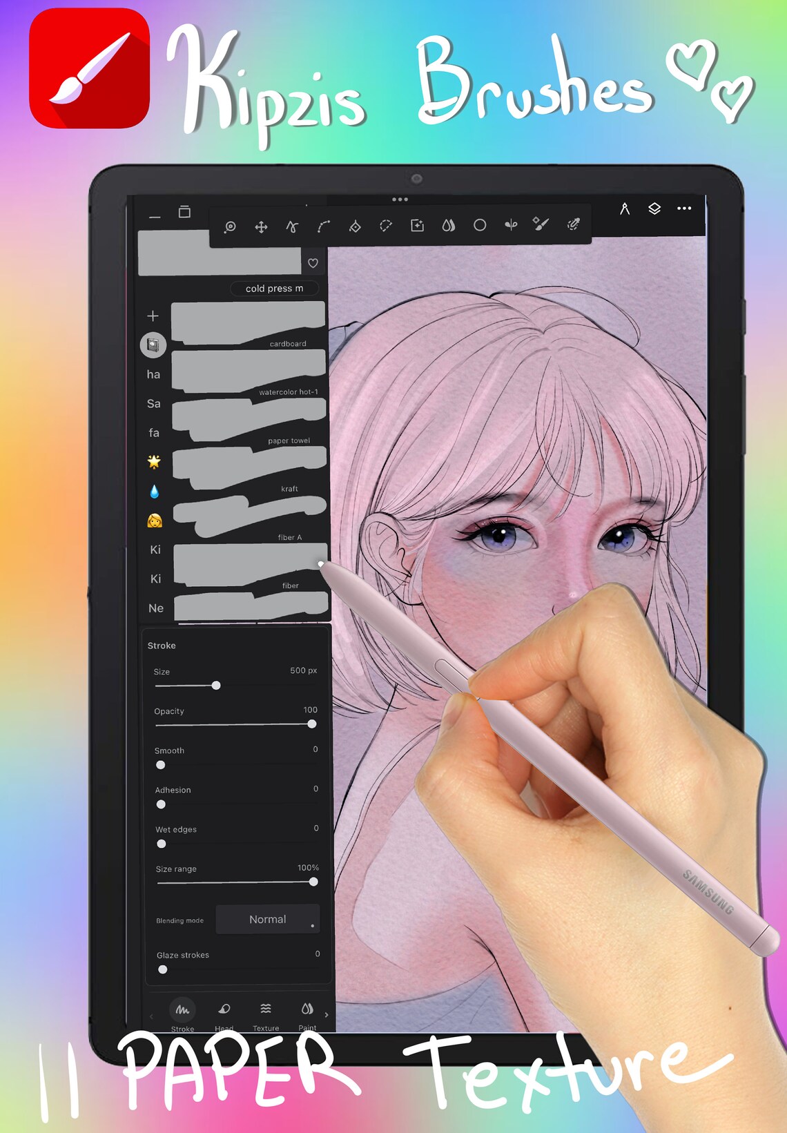 11 Paper Texture Brushes for Infinite Painter - Etsy