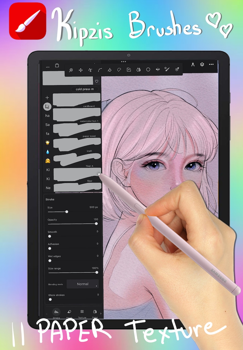 11 Paper Texture Brushes for Infinite Painter - Etsy