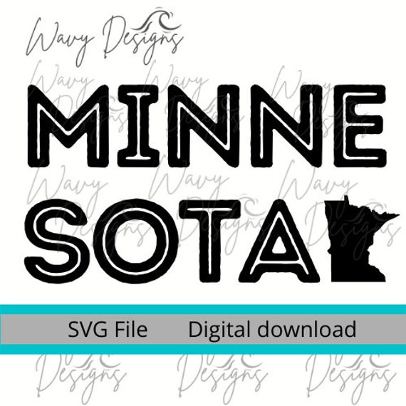 Minnesota Svg MN Svg Instant Download Digital Cut Files - Etsy