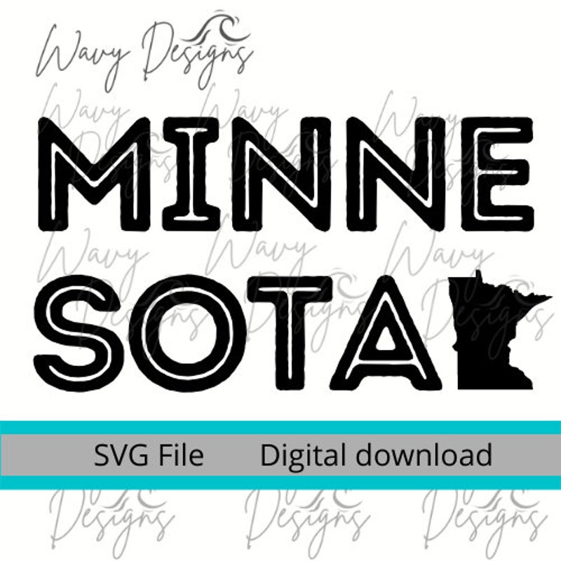 Minnesota State Svg - Etsy