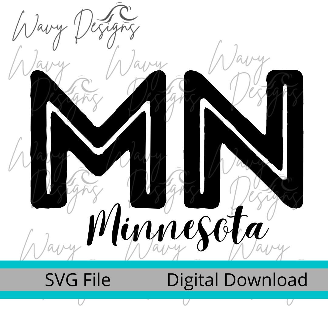 Minnesota Svg, MN State Svg, MN Svg, Simple MN Svg, - Etsy