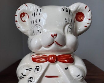 Two Faced Bear Cookie Jar - Etsy