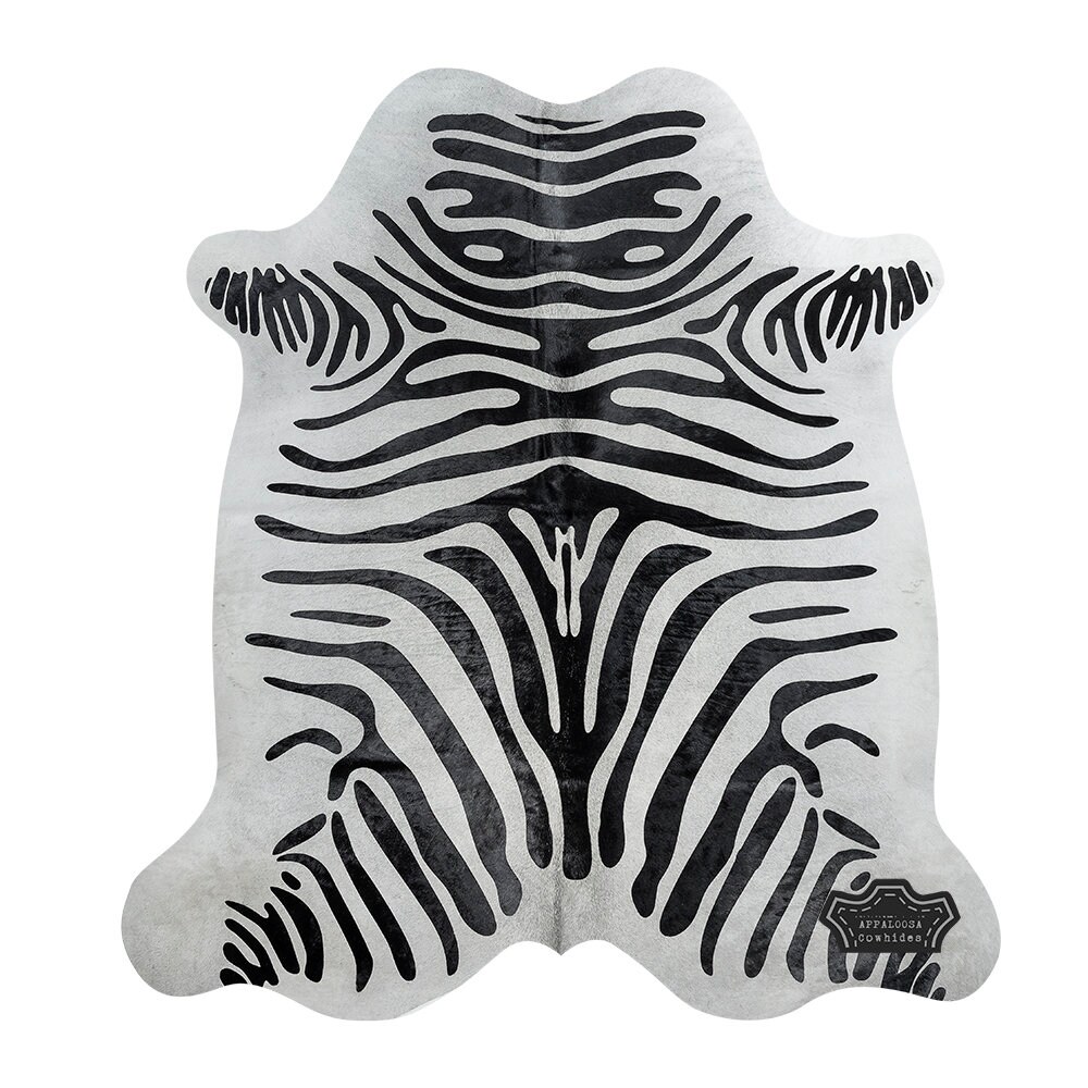 100% Genuine Leather Real Cowhide Rug in Authentic Zebra - Etsy