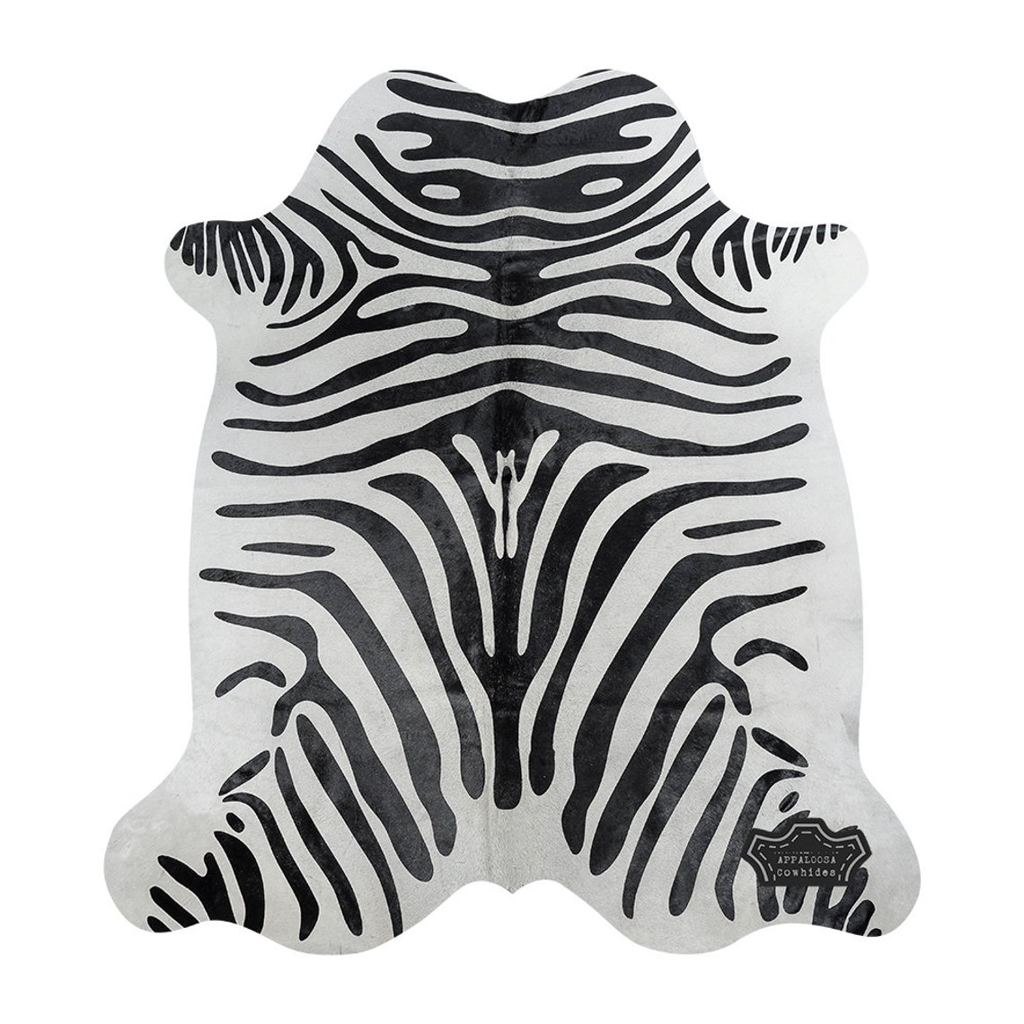 100% Genuine Leather Real Cowhide Rug in Authentic Zebra - Etsy