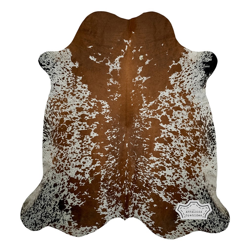 100% Genuine Leather Cowhide Rug in Natural Multicolor - Etsy