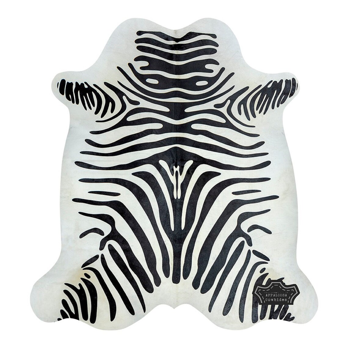 100% Genuine Leather Real Cowhide Rug in Authentic Zebra - Etsy
