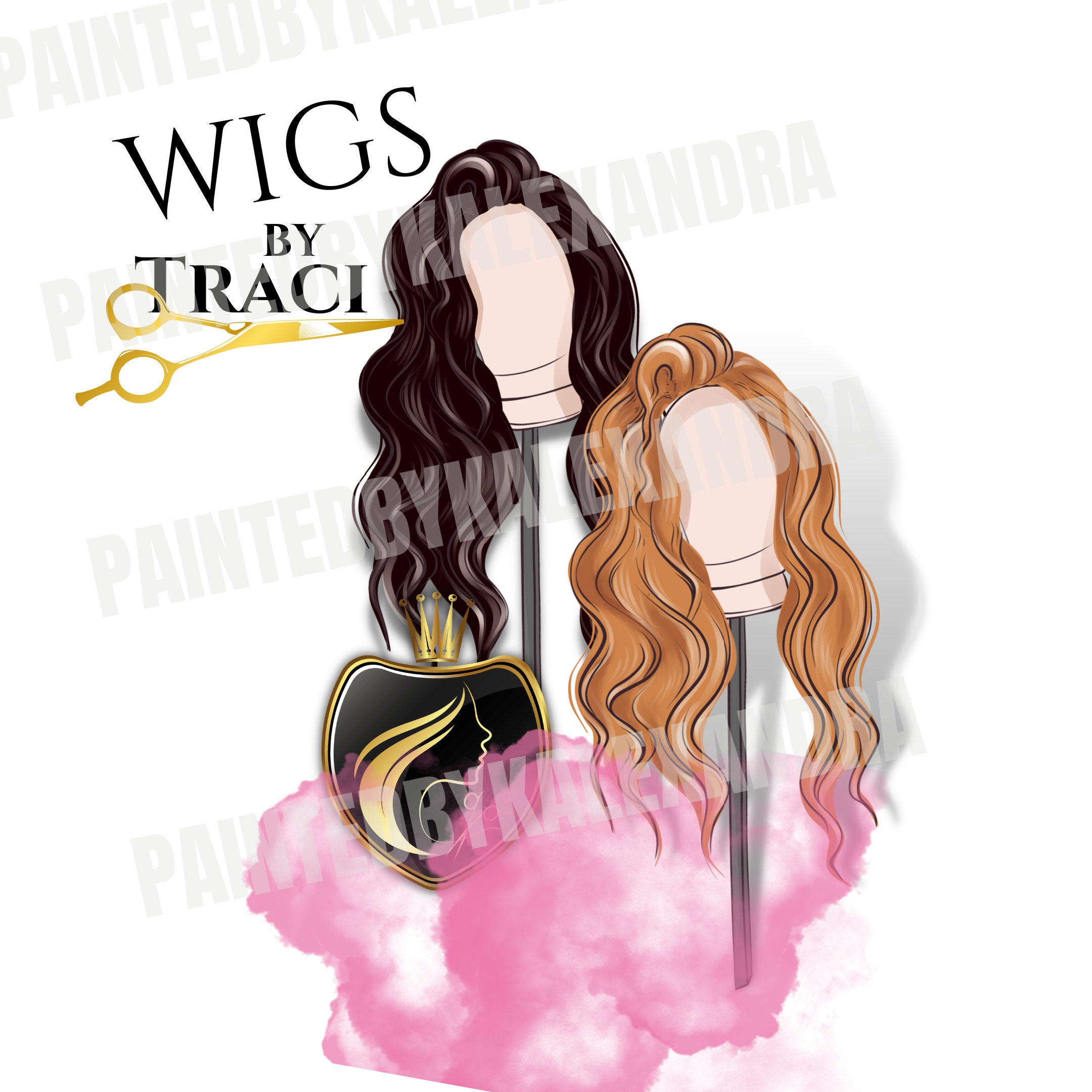 Beauty Logo, Hair Stylist Logo, Wig Logo, Pre-made Logo, Hair Logo ...