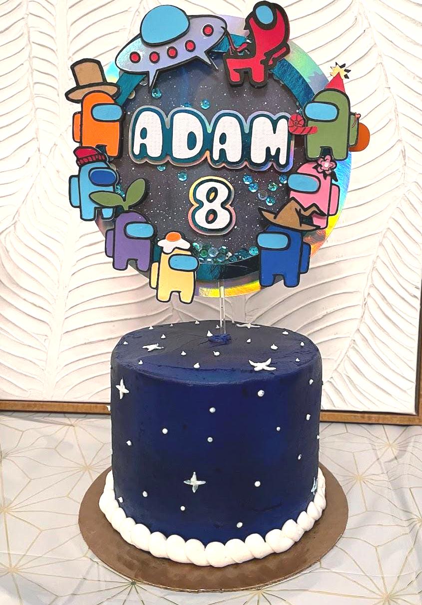 Among Us Cake Topper (shaker Topper) - Etsy