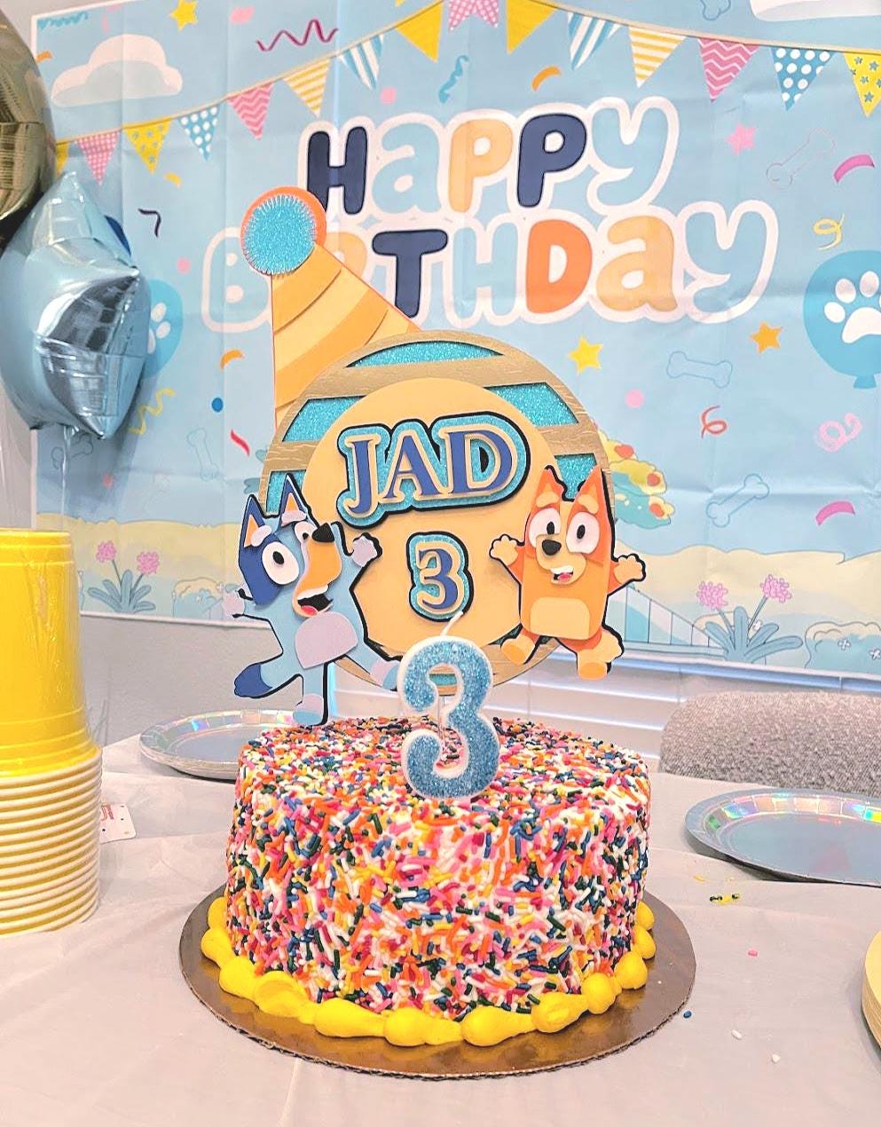 Bluey Cake Topper. Bluey and Bingo Topper - Etsy