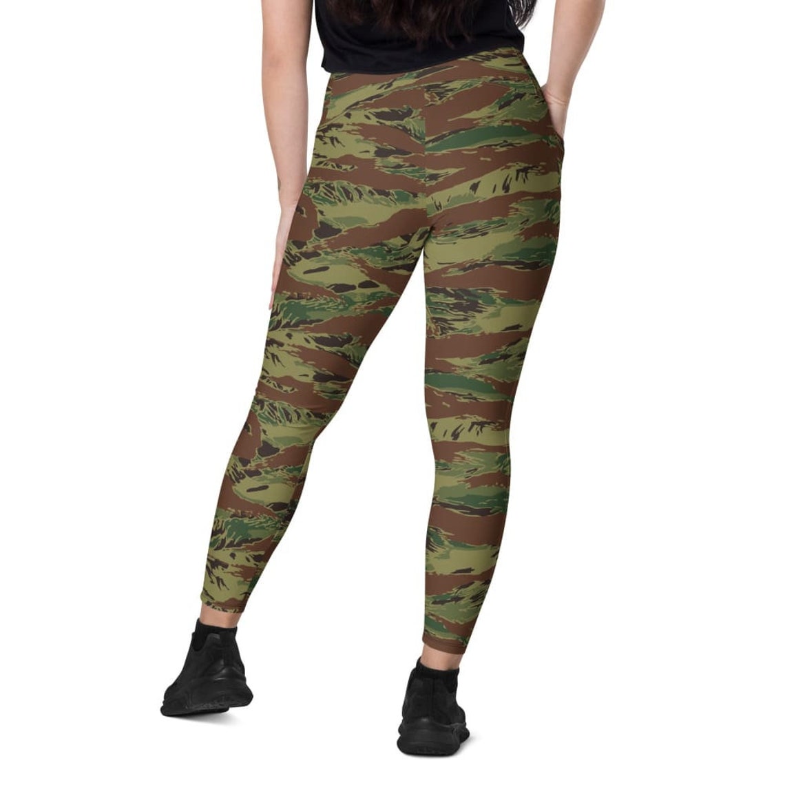 Multi-terrain Tiger Stripe Viper Camo Womens Leggings With Pockets - Etsy