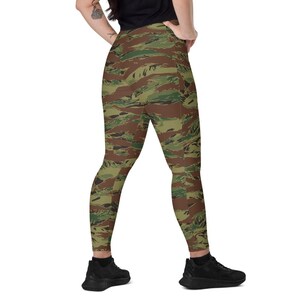Multi-terrain Tiger Stripe Viper Camo Womens Leggings With Pockets - Etsy