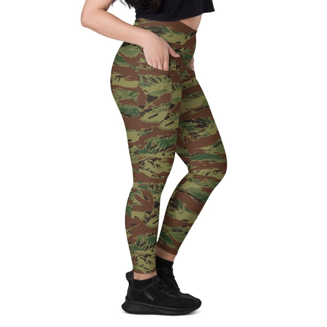 Multi-terrain Tiger Stripe Viper Camo Womens Leggings With Pockets - Etsy