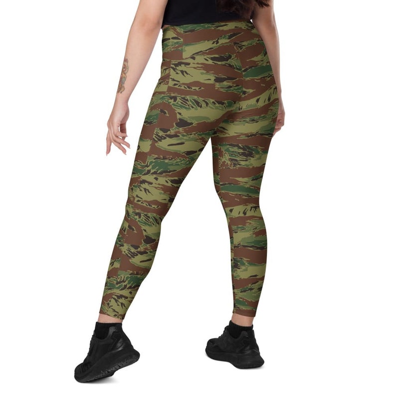Multi-terrain Tiger Stripe Viper Camo Womens Leggings With Pockets - Etsy