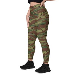 Multi-terrain Tiger Stripe Viper Camo Womens Leggings With Pockets - Etsy