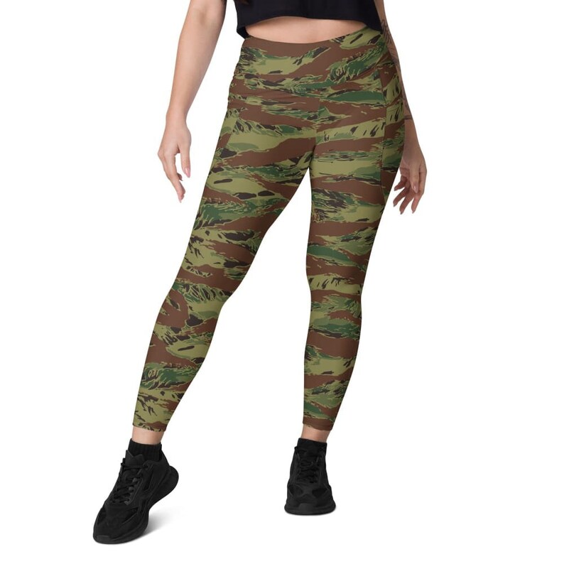 Multi-terrain Tiger Stripe Viper Camo Womens Leggings With Pockets - Etsy