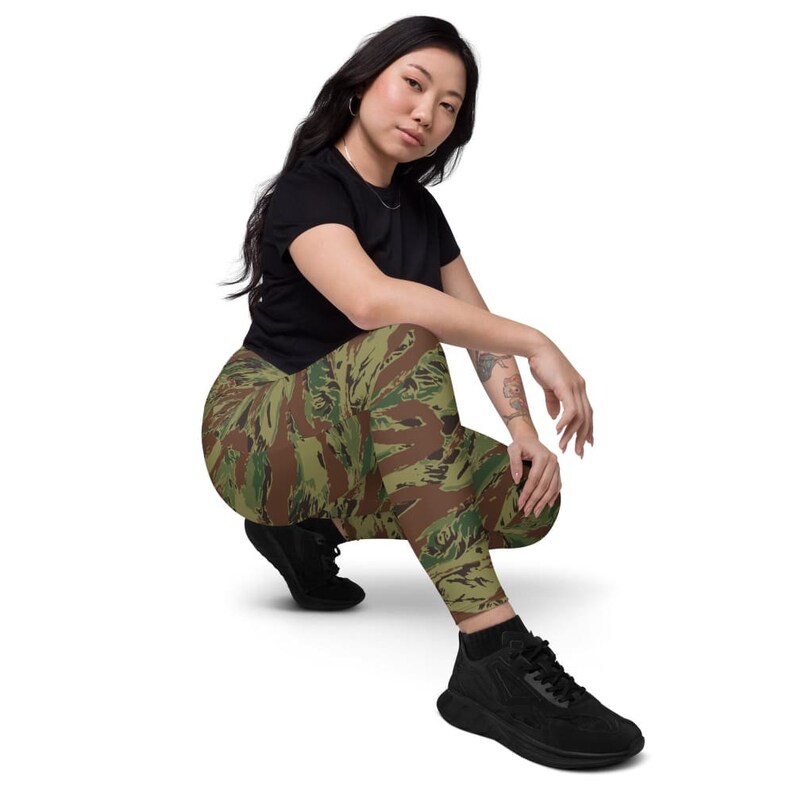 Multi-terrain Tiger Stripe Viper Camo Womens Leggings With Pockets - Etsy