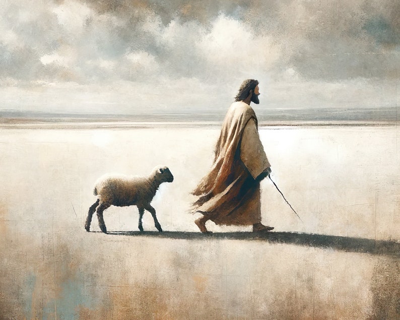 Parable of the Lost Sheep Print Download Now and Print, Catholic Decor ...