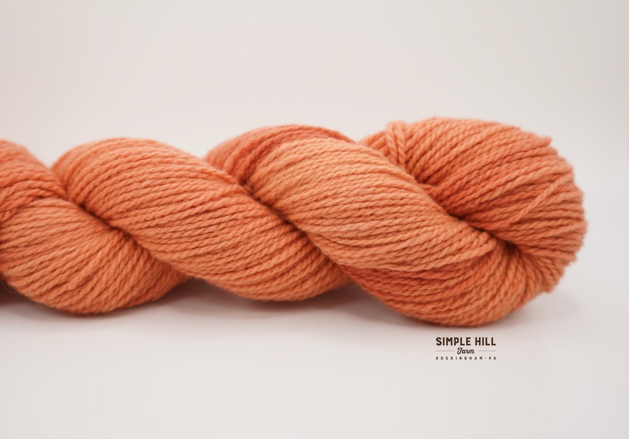 Naturally Dyed Merino Farm Flock Yarn Simple Hill Farm Salmon - Etsy