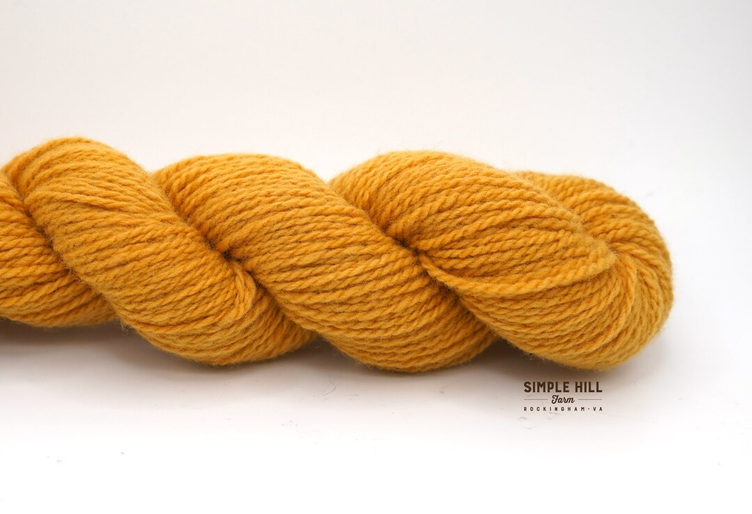 Naturally Dyed Merino Farm Flock Yarn Simple Hill Farm Oriole - Etsy