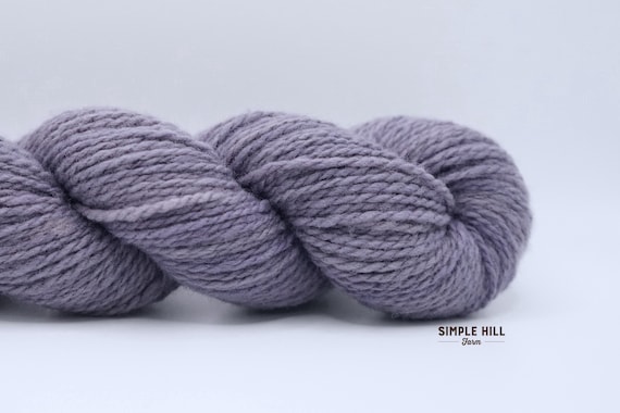 Naturally Dyed Merino Farm Flock Yarn Dyed With Logwood & Weld - Etsy