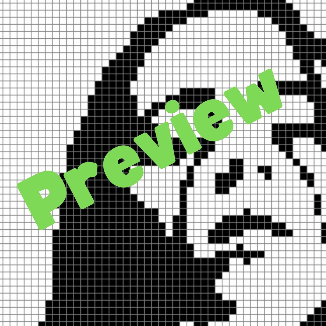 Billie Eilish Crochet Graph PATTERN GRAPH ONLY - Etsy Australia