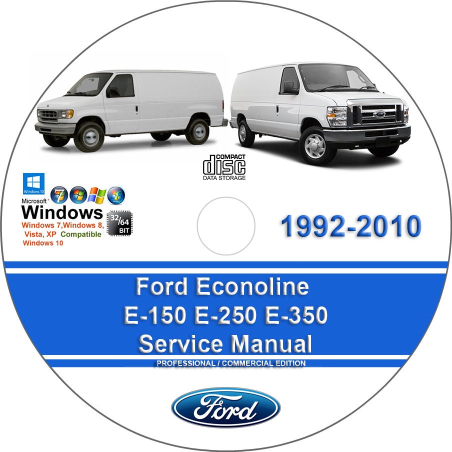 Ford Econoline E150 E250 E350 1992 - 2010 Factory Workshop Service ...