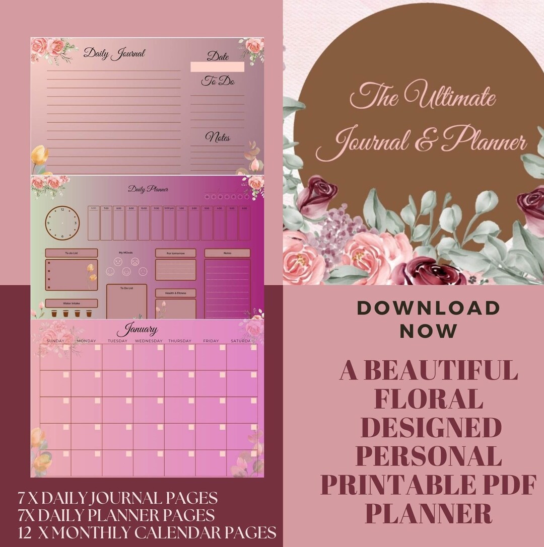 The Ultimate Journal & Planner Printable Pdf - Etsy
