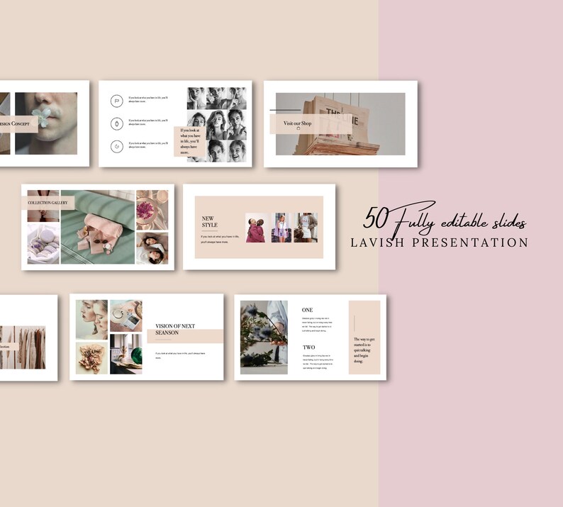 Minimal Boho, Modern Powerpoint, Animated Presentation, Branding ...