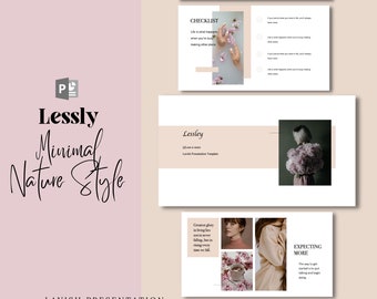 Minimal Clean Boho Modern Style Powerpoint, Animated Presentation ...